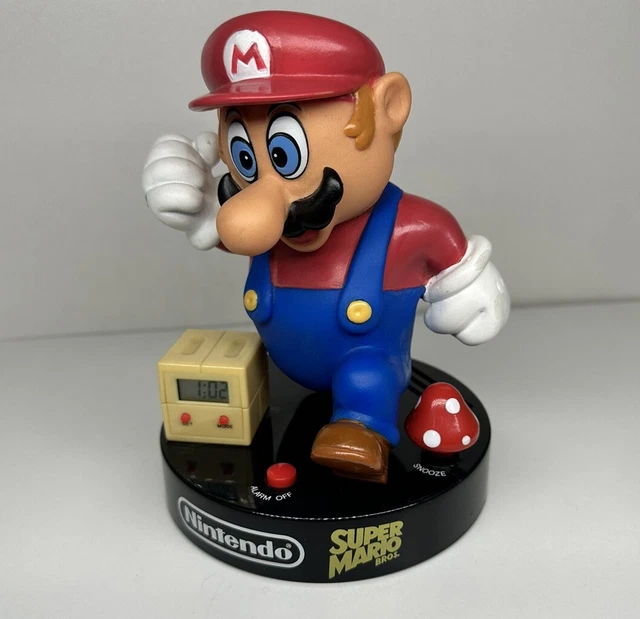 RETRO SUPER MARIO Bros 90s Talking Alarm Clock Zeon Nintendo Working ...