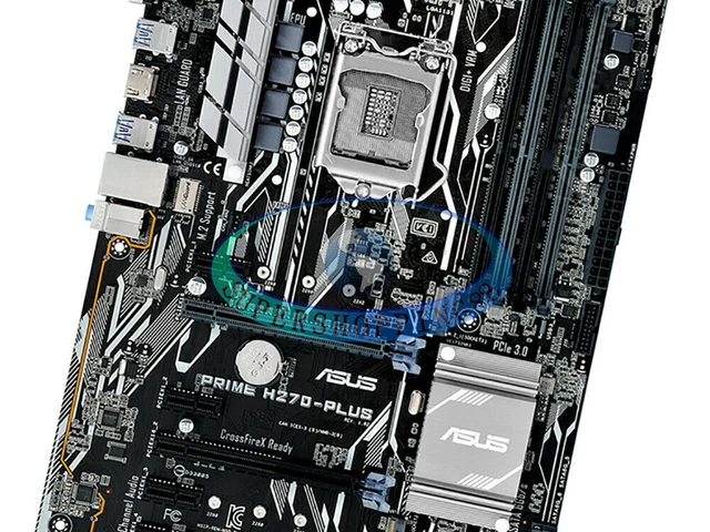 ONE USED ASUS PRIME H270-PLUS LGA 1151 DDR4 Intel H270 USB3.0 VGA ATX £ ...