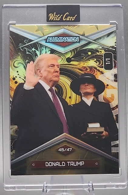 PRESIDENT DONALD TRUMP 1/1 2025 Wild Card MAGA Inauguration Edition ...