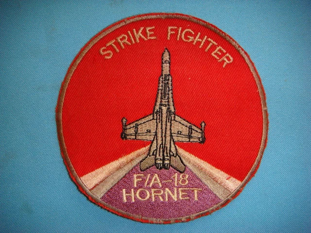 USMC MARINE CORPS F/A-18 HORNET STRIKE FIGHTER PATCH Vintage Original ...