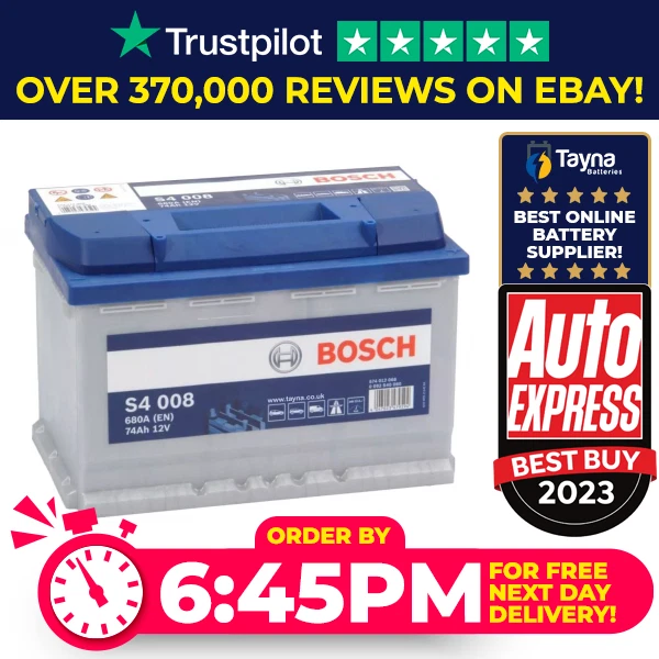 BOSCH CAR VAN Battery 12V 74Ah Type 096 680CCA 4 Years Wty Sealed OEM ...