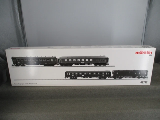 MÄRKLIN SPUR H0 42762 Schnellzugwagen-Set “D 119” der DRG in OVP EUR 159,90 - PicClick DE