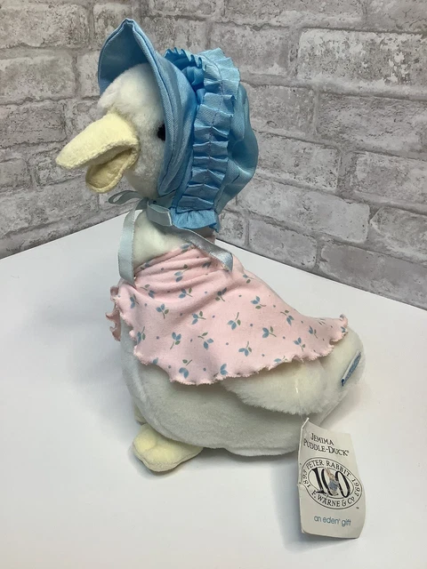 VINTAGE EDEN PLUSH Jemima Puddle Duck Beatrix Potter Peter Rabbit Rare ...