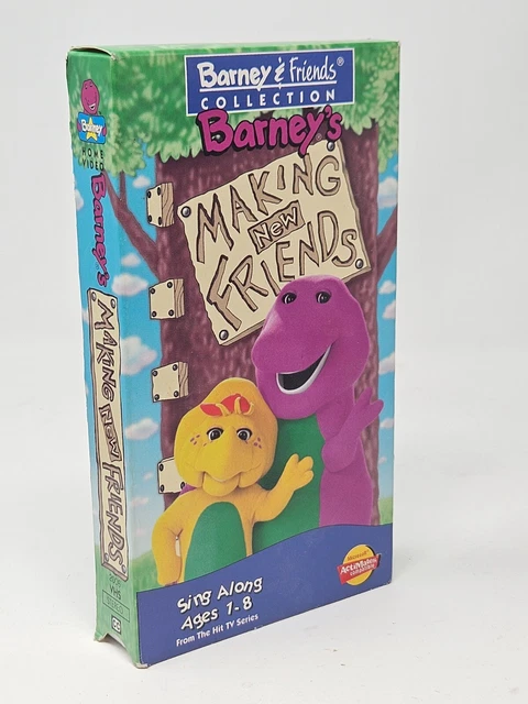 BARNEY - BARNEYS Making New Friends (VHS, 1995) White Tape £4.68 ...