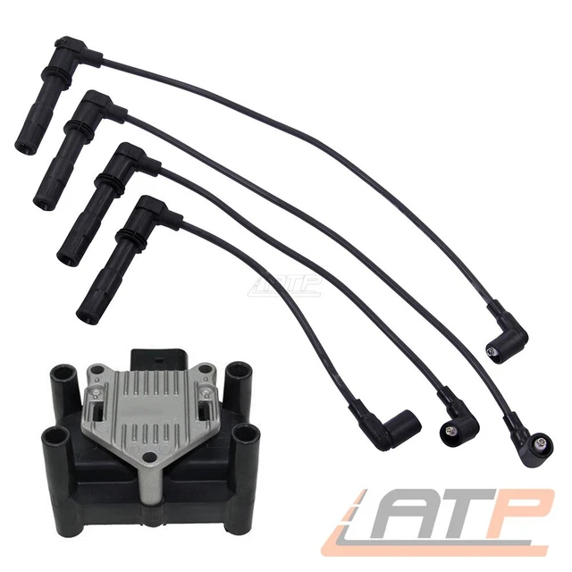ZÜNDSPULE+ZÜNDKABELSATZ FÜR VW Bora 1.4 1.6 Caddy 2 1.4 00-04 Golf 4 1J 1.4 1.6 EUR 56,30 ...