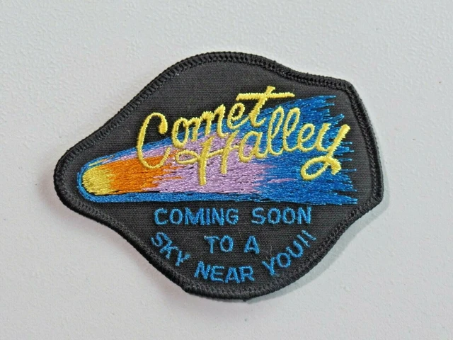 VINTAGE 1986 COMET Halley Coming Soon To A Sky Near You Patch New 7894 ...