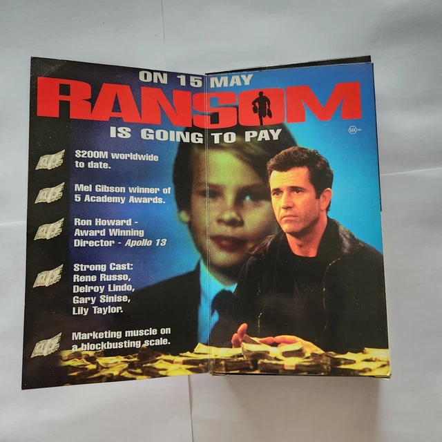 RANSOM & JACK Full Length Screener Vhs Rare Mel Gibson Robin Williams ...