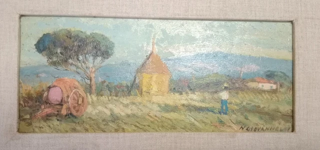 QUADRO OLIO DEL pittore livornese Nello Giovannelli (anni '70) EUR 25 ...