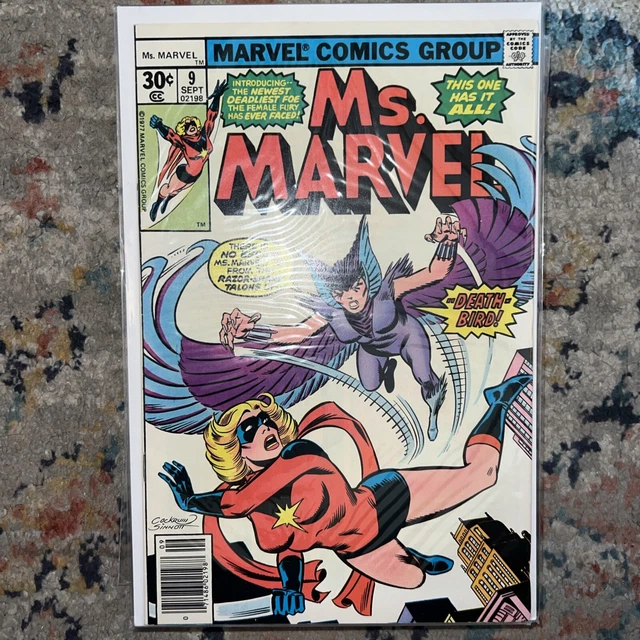 MS. MARVEL #9 1ère apparition Deathbird ! Dave Cockrum Art ! Marvel ...