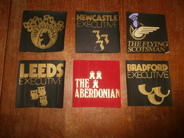 6 BRITISH RAIL Carriage Window Label Logos East Coast Services EUR 3,47 ...