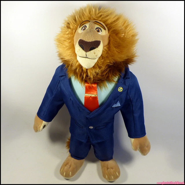 DISNEY ZOOTOPIA 16& Plush MAYOR LEODORE LIONHEART Lion ZOOTROPOLIS ...