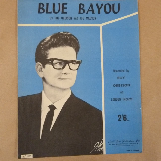 SONG SHEET BLUE BAYOU Roy Orbison 1961 £15.00 - PicClick UK