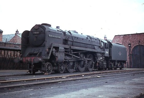 ORIGINAL COLOUR SLIDE of 71000 BR steam loco £13.49 - PicClick UK