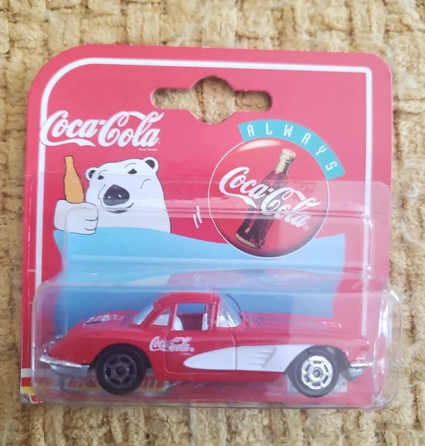 VINTAGE 1997 COCA Cola Majorette Red 1958 Chevy Corvette Factory Sealed ...