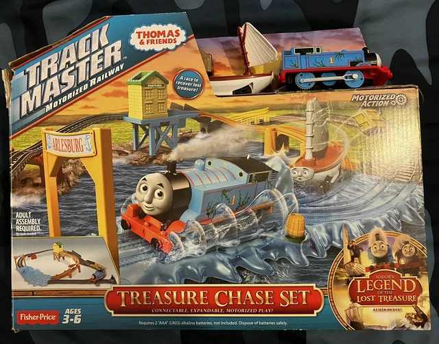 SET TREASURE CHASE Trackmaster Thomas & Friends Ferrovia motorizzata ...