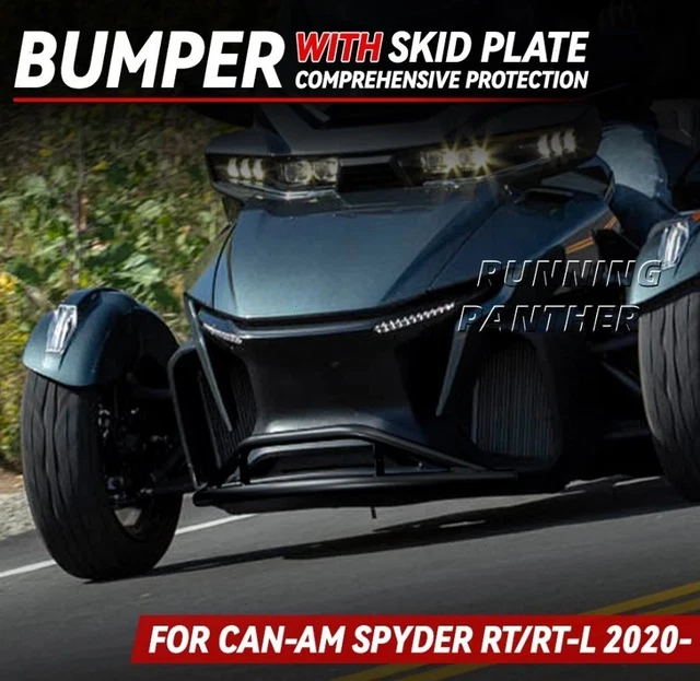 FOR CAN-AM SPYDER RT 2020-2025 Front Bumper Crash Protector Kits W/Skid ...