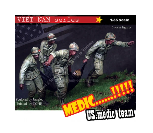 1/35 RESIN FIGURES Vietnam War US Army Medical Team (5) - Viet-Med EUR ...