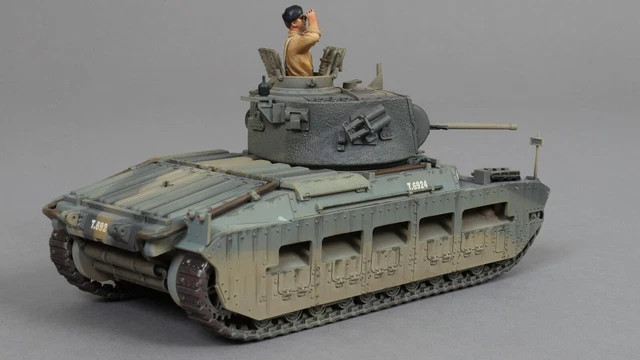 THOMAS GUNN WW2 British Accpack039E Matilda Gnome Tank With 2 Figures ...