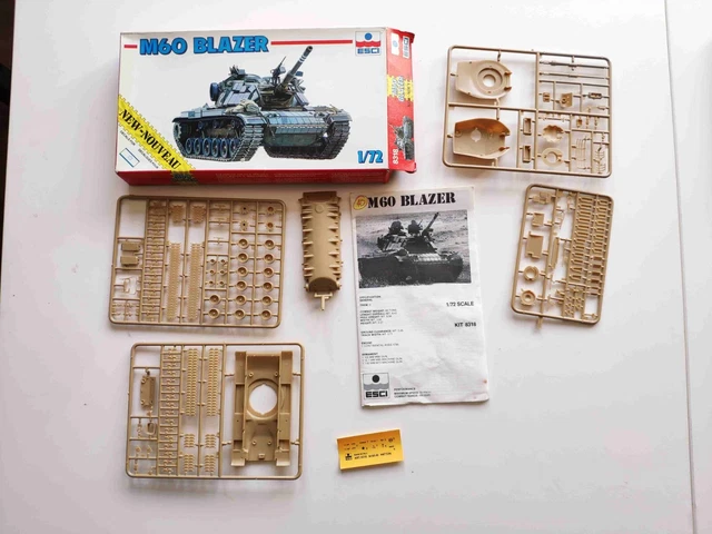 VINTAGE 1987 ESCI 1/72 Tank Model Kit / M60 Blazer New in the Box EUR ...