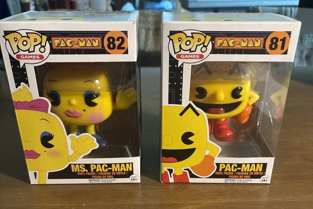 FUNKO POP! GAMES Pac-Man 81 and Ms. Pac-Man 82 Set of 2 £49.05 ...