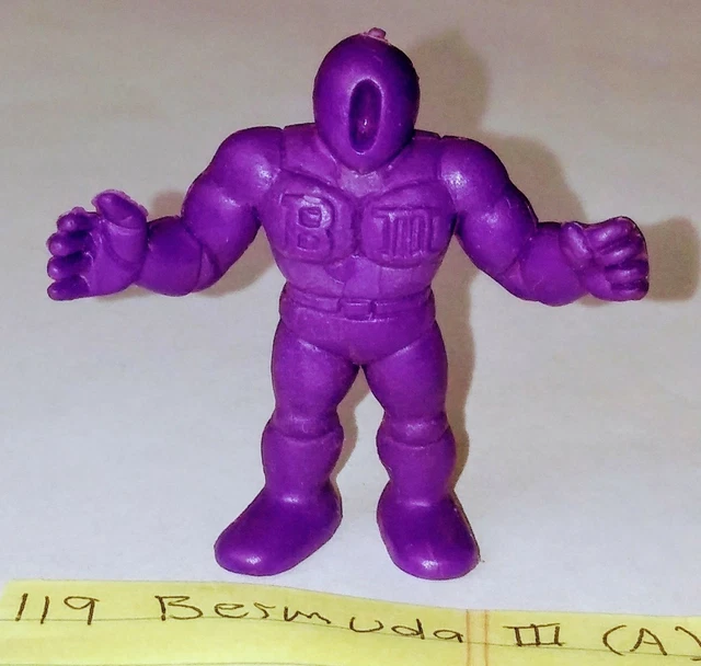 MATTEL M.U.S.C.L.E. MEN Kinnikuman Rare Purple Muscle Man #119 Bermuda ...