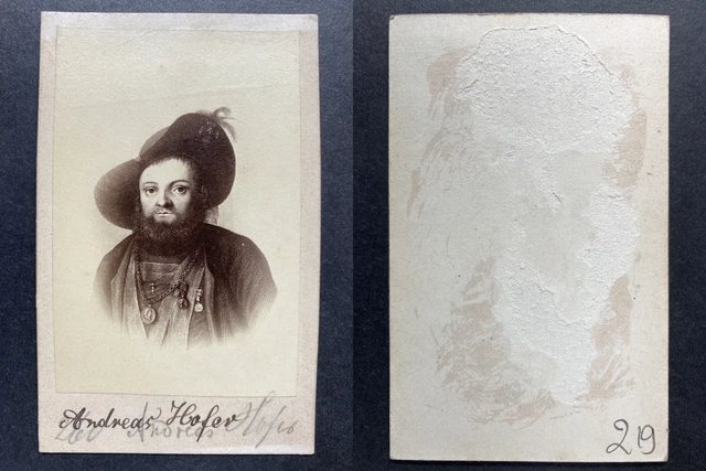 ANDREAS HOFER VINTAGE cdv albumen print.Andreas Hofer, né le 22 ...