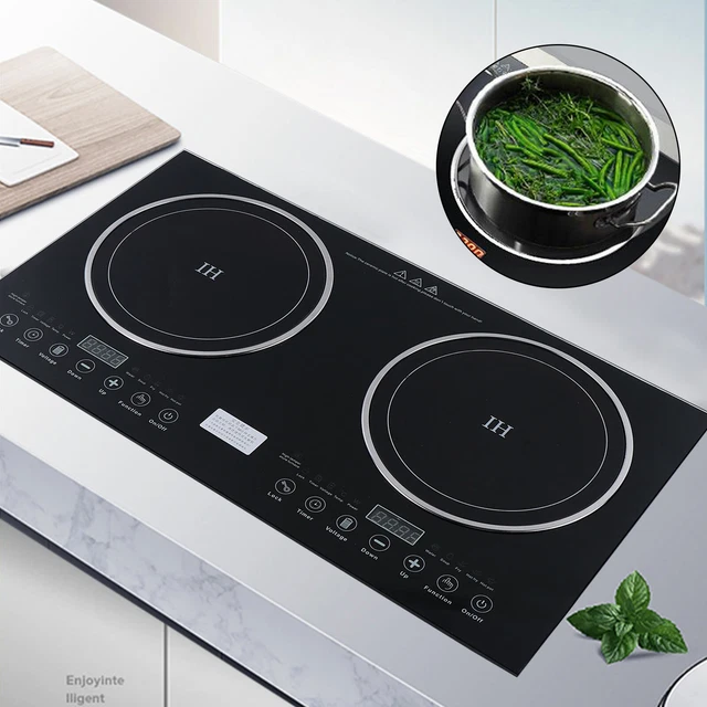 BLACK ELECTRIC TOUCH Induction Cooktop/Ceramic Cooktop Built-In Stove ...