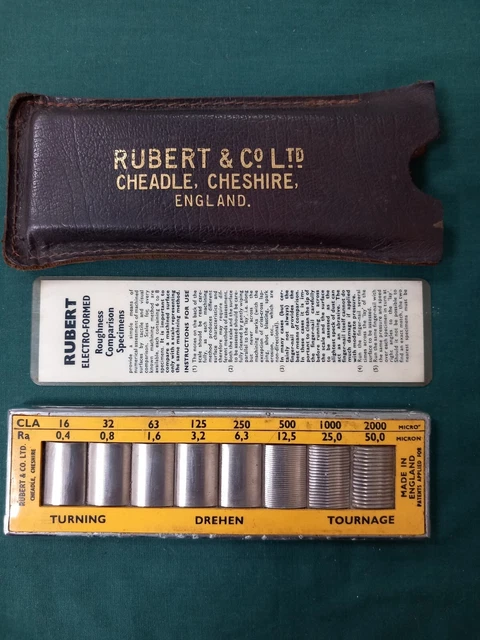 RUBERT & CO Ltd Cylindrical Turning Roughness Comparison Specimens No ...