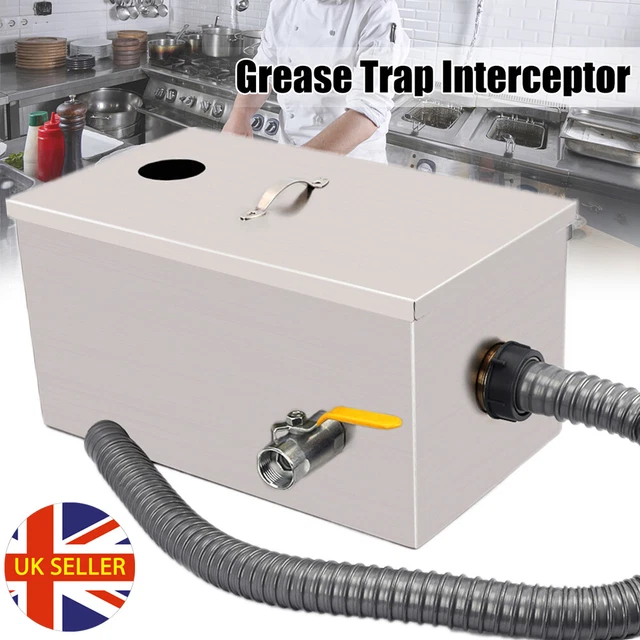 COMMERCIAL GREASE TRAP Interceptor Catering Waste Fat Oil Filter ...