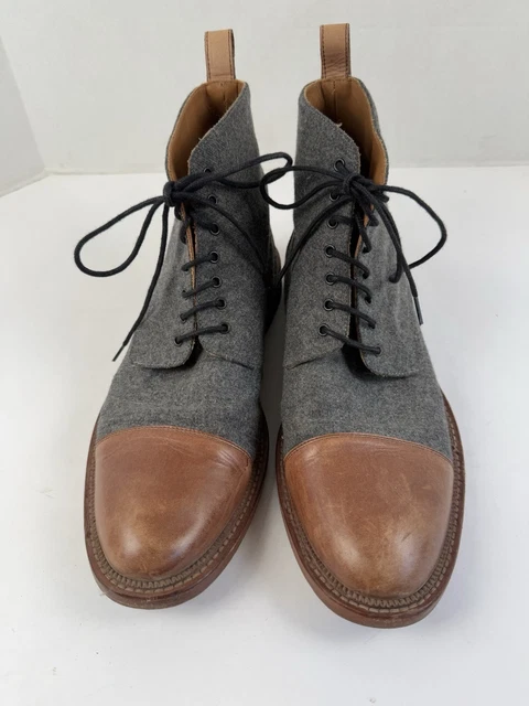 TAFT THE JACK Boot Grey Brown Oxford Mens US 9 EU 42 Comfort Light Cap ...