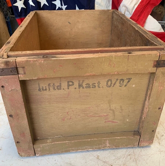 ORIGINAL WW2 GERMAN Army Wooden Luftwaffe Powder Box - Rare Item!! £90. ...