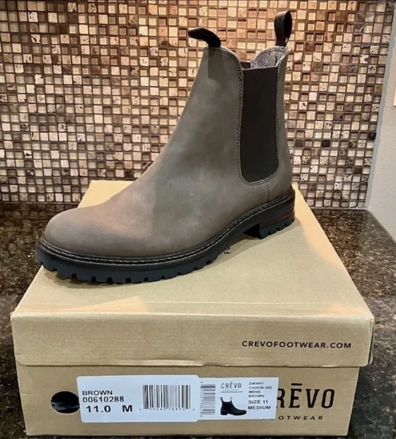 MEN'S CREVO DANNY Chelsea Brown Boot CV2026-200 Size 11 £15.89 ...