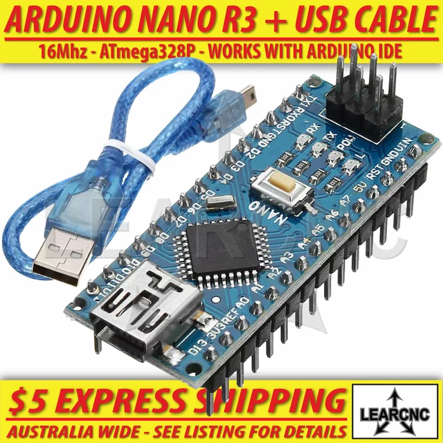 Nano R3 Arduino Compatible Atmel Atmega328 Mini Usb Board Usb Cable