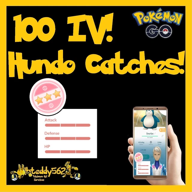 POKEMON GO ! 100 IV prises Pokémon HUNDO ! PARFAIT IV GARANTI ! EUR 3,41 - PicClick FR