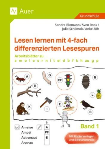 LESEN LERNEN MIT 4-fach differenzierten Lesespuren Arbeitsblätter zu a, m, 7406 EUR 24,99 ...