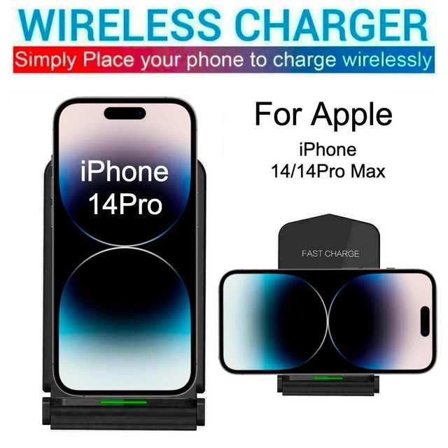 CHARGEUR SANS FIL Rapide Support Quai Charge pour Apple iPhone 14 14 ...