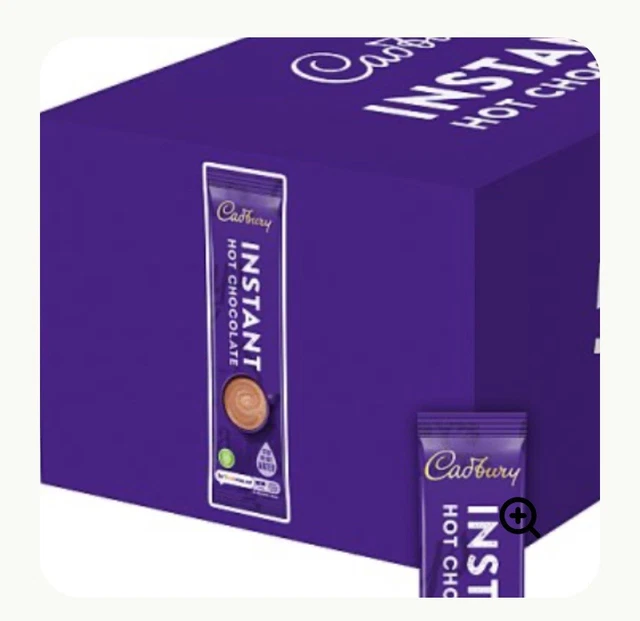 CADBURY INSTANT HOT Chocolate Drink Sachet 28g Pack size Case of 30 £21 ...
