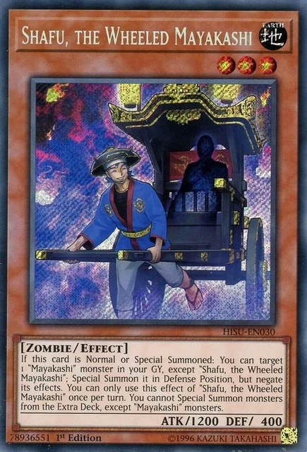 YGO HISU-EN030 SHAFU, the Wheeled Mayakashi HISU-EN030 Yu-gi-oh EUR 1 ...