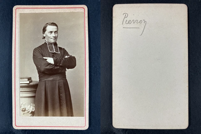 ABBÉ PIERRON VINTAGE cdv albumen print CDV, tirage albuminé, 6 x 10.5 ...