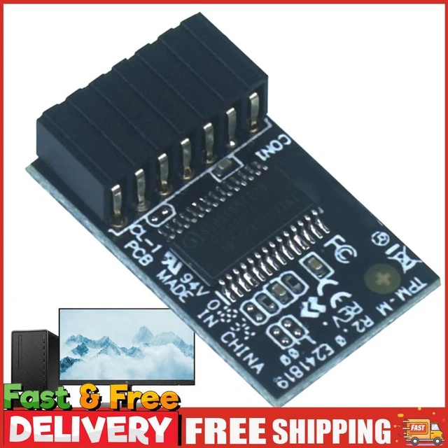 FOR ASUS TPM-M R2.0 TPM Module LPC 14-1 Pin Useful 15x25mm for Asus ...