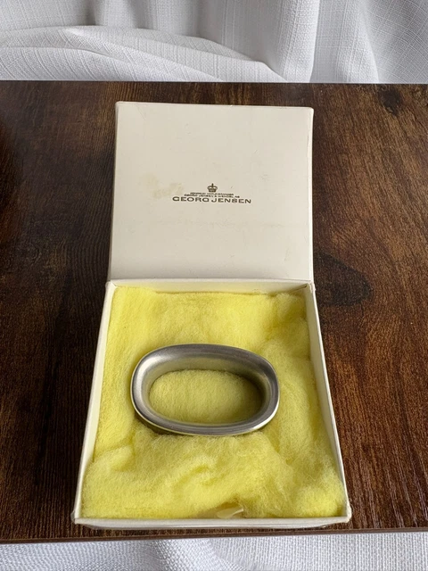 GEORG JENSEN NAPKIN Ring with presentation box £47.50 - PicClick UK