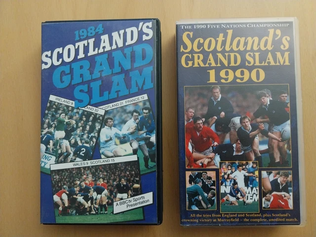 SCOTLAND'S GRAND SLAM 1984 & 1990. 2 VHS Video Cassettes. Rugby £7.59 ...