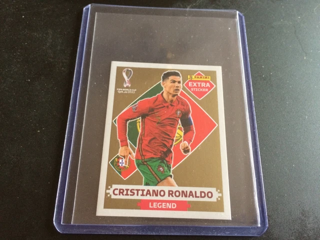 PANINI CRISTIANO RONALDO Extra Sticker Gold Version Fifa Qatar World ...