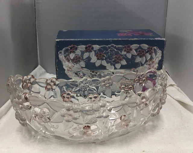 STUNNING WALTHER GLAS Carmen Rose Fruit Bowl Flower Bowl Decorative ...