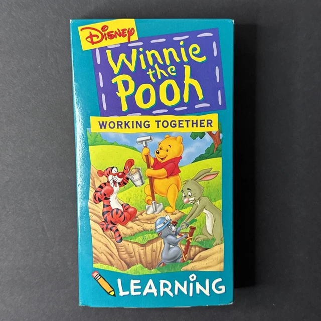 DISNEY’S “WINNIE THE Pooh” Learning Working Together-(VHS, 1996)*Tigger ...