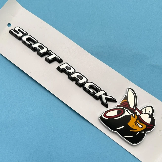 REAR SPOILER SUPER Angry Bee Emblem Badge 3D Sticker Fit For SCAT PACK ...