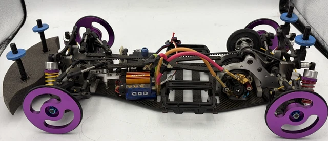 FOR PARTS TAMIYA TRF414M chassis with motor and ESC £282.81 - PicClick UK