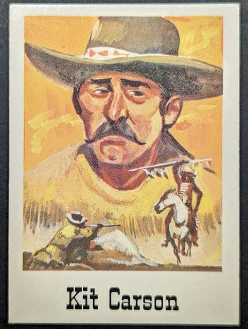 KIT CARSON 1966 Leaf Good Guys Bad Guys Card #38 (NM) (vêtements de ...