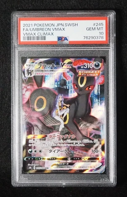 PSA 10 CARTE Pokemon Umbreon Vmax 245 /184 CSR Holo Japonais Vmax Climax 2021 EUR 102,23 ...