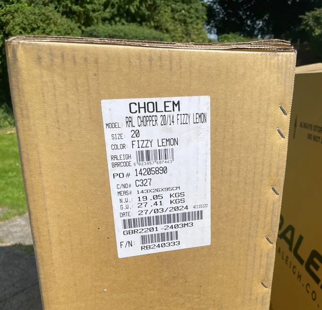 RALEIGH CHOPPER MK4 - Fizzy Lemon - 2024 Limited Edition - New in Box £ ...